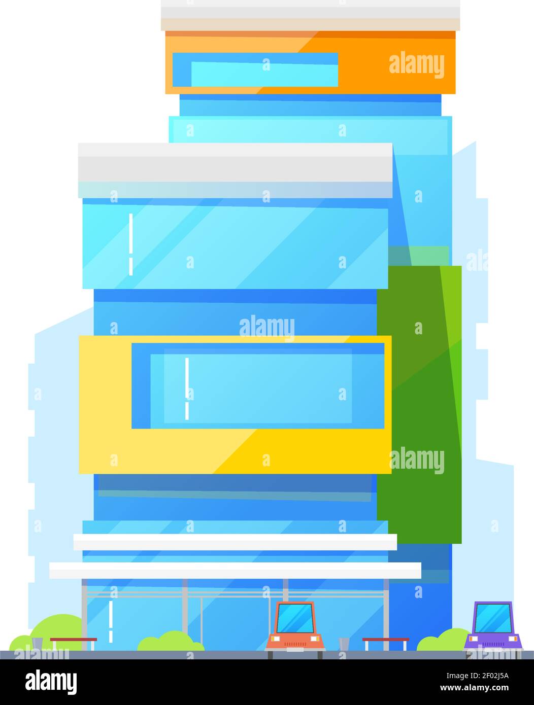 Schematic skyscraper Cut Out Stock Images & Pictures - Alamy