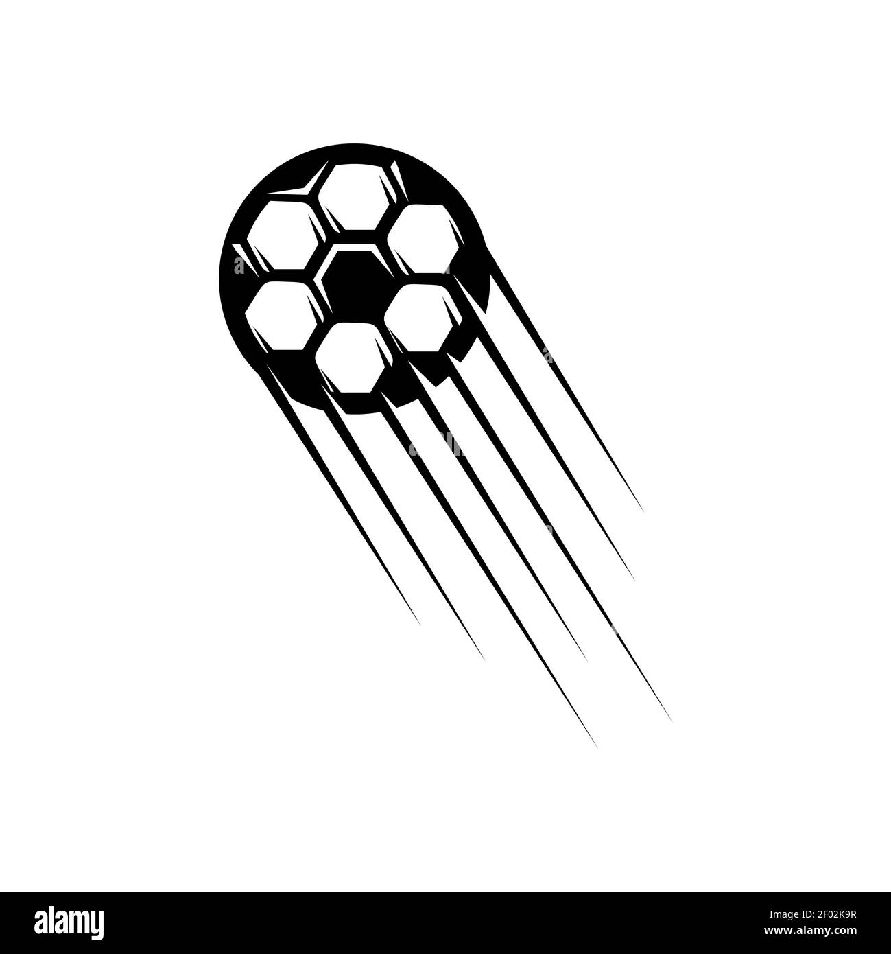 Soccer or football ball flying in motion isolated sport mascot. Vector ...