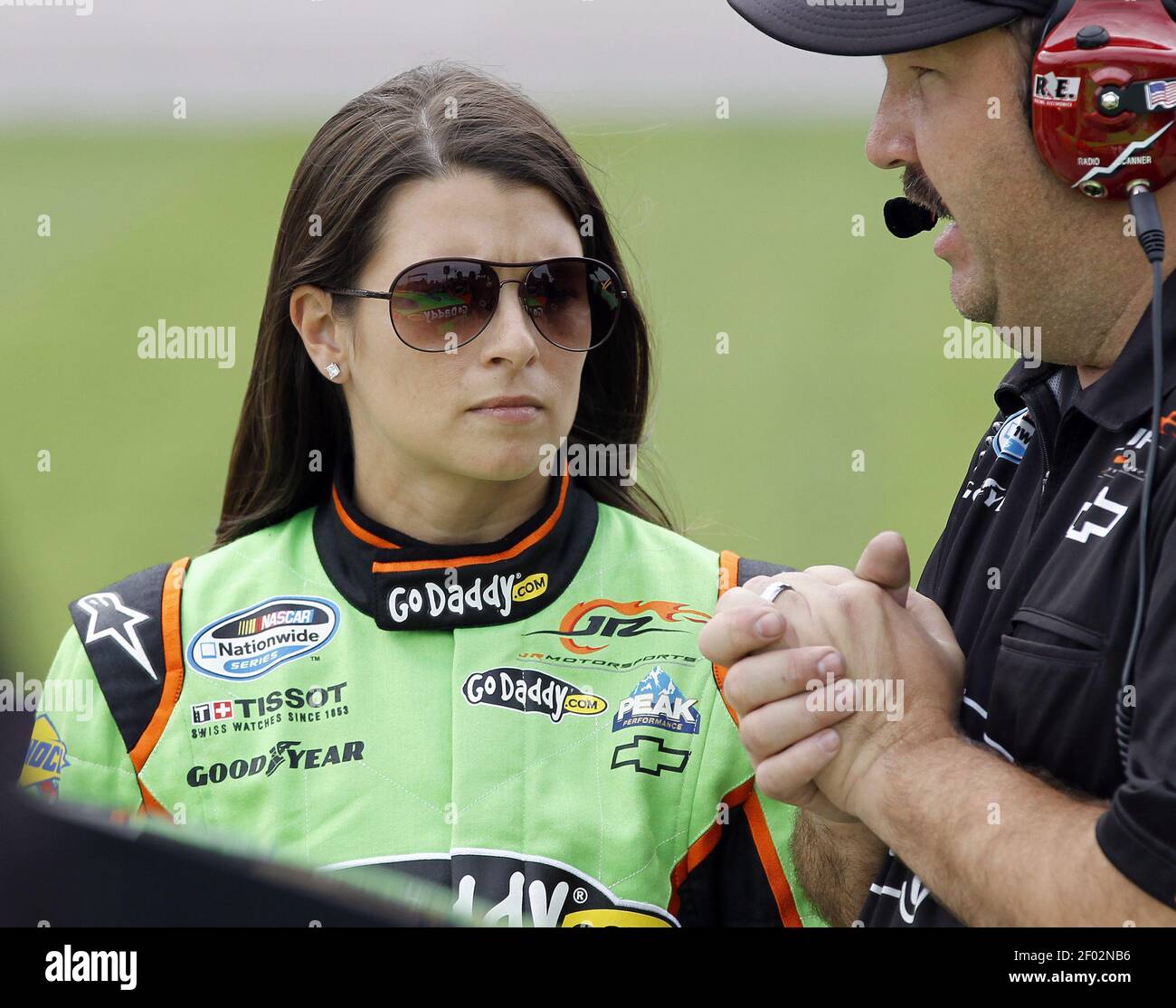 Danica Patrick appears before the Nationwide qualifying at Texas Motor ...