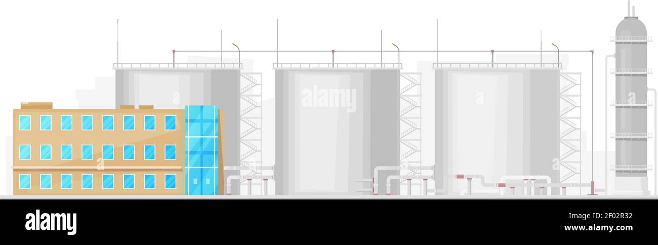 White storage silos Stock Vector Images - Alamy