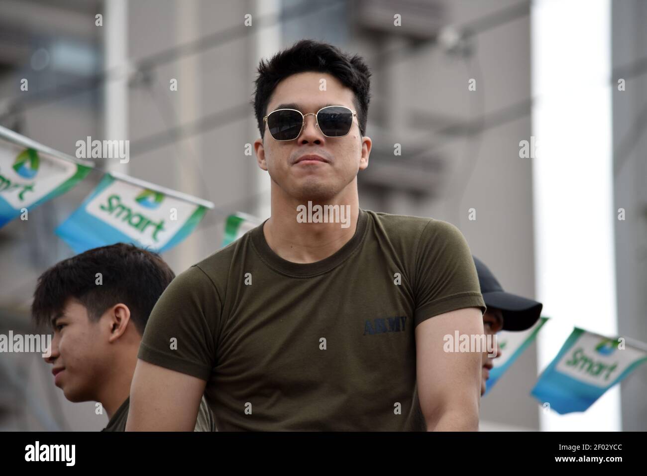 An Asian Army Recruit Wearing Sunglasses Stock Photo - Alamy