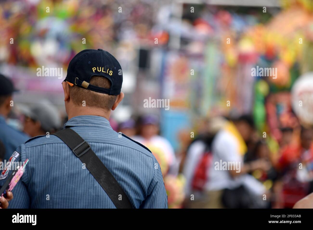 Philippine Police Officer At Public Event Stock Photo - Alamy
