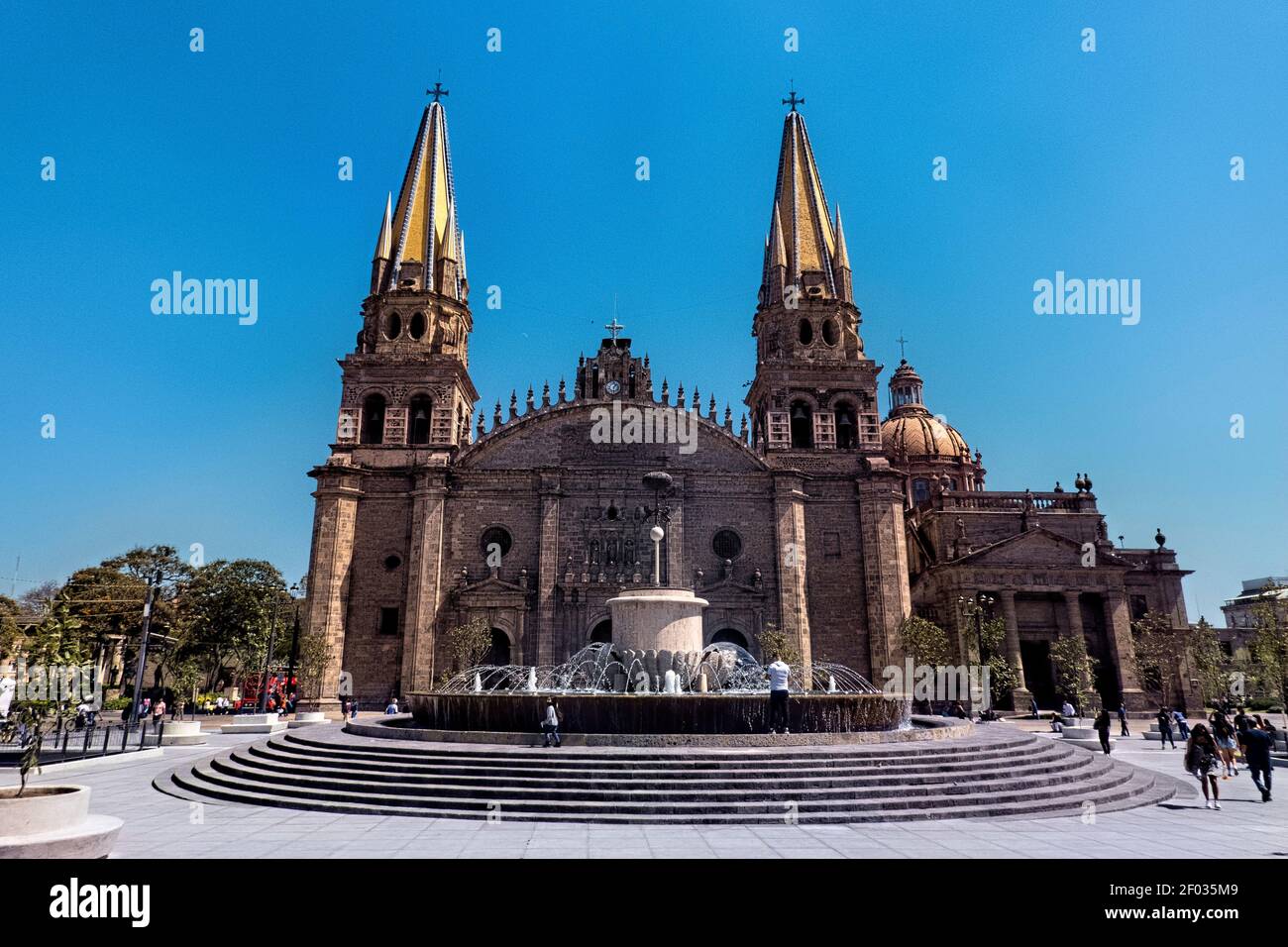 The impressive Guadalajara Cathedral in the historic center ...