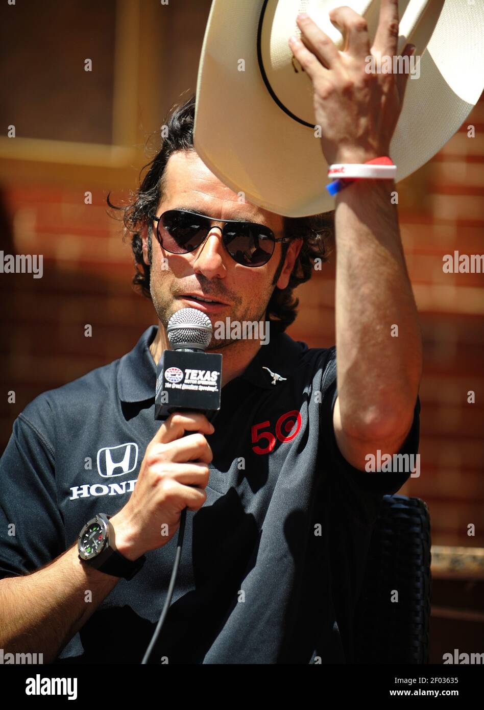 Indy 500 winner Dario Franchitti visits Fort Worth, Texas, to promote ...