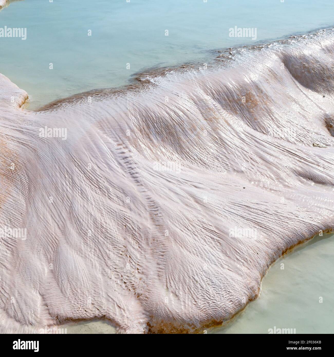 Abstract in pamukkale turkey asia the old calcium bath and travertine ...