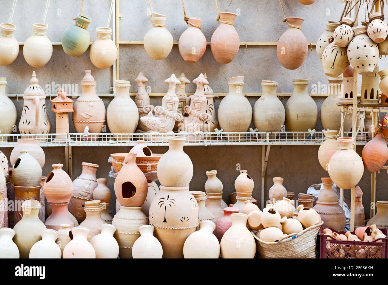 In oman muscat the old pottery market Stock Photo - Alamy