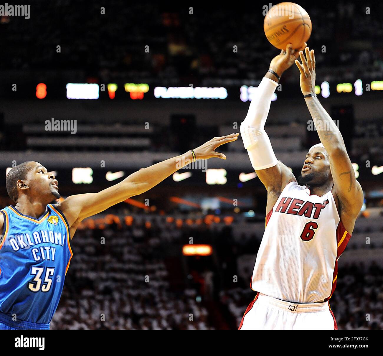 Kevin Durant Shooting Over Lebron