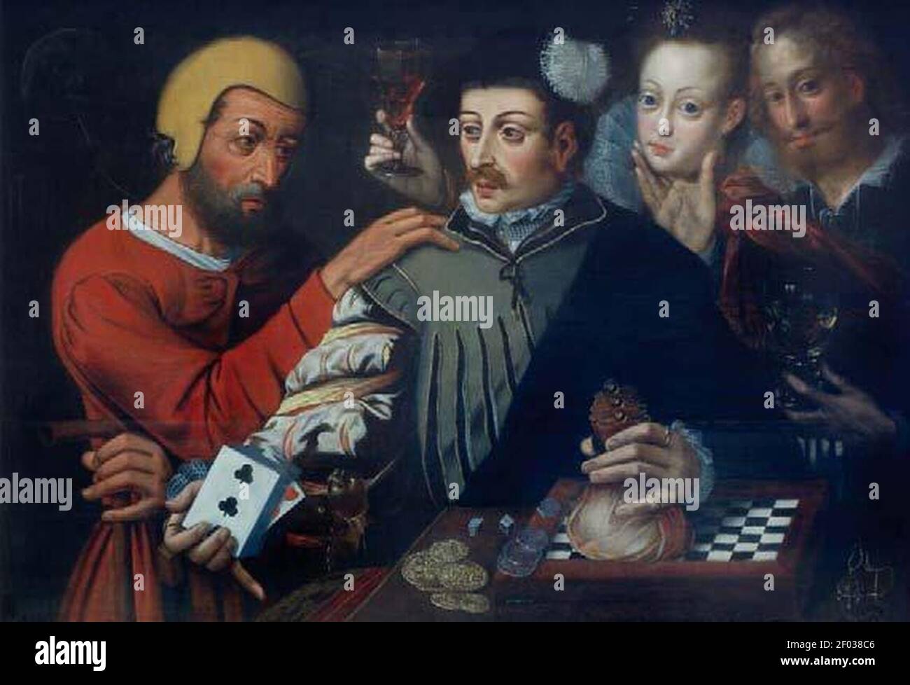 Pieter Pourbus - O trapaceiro Stock Photo - Alamy