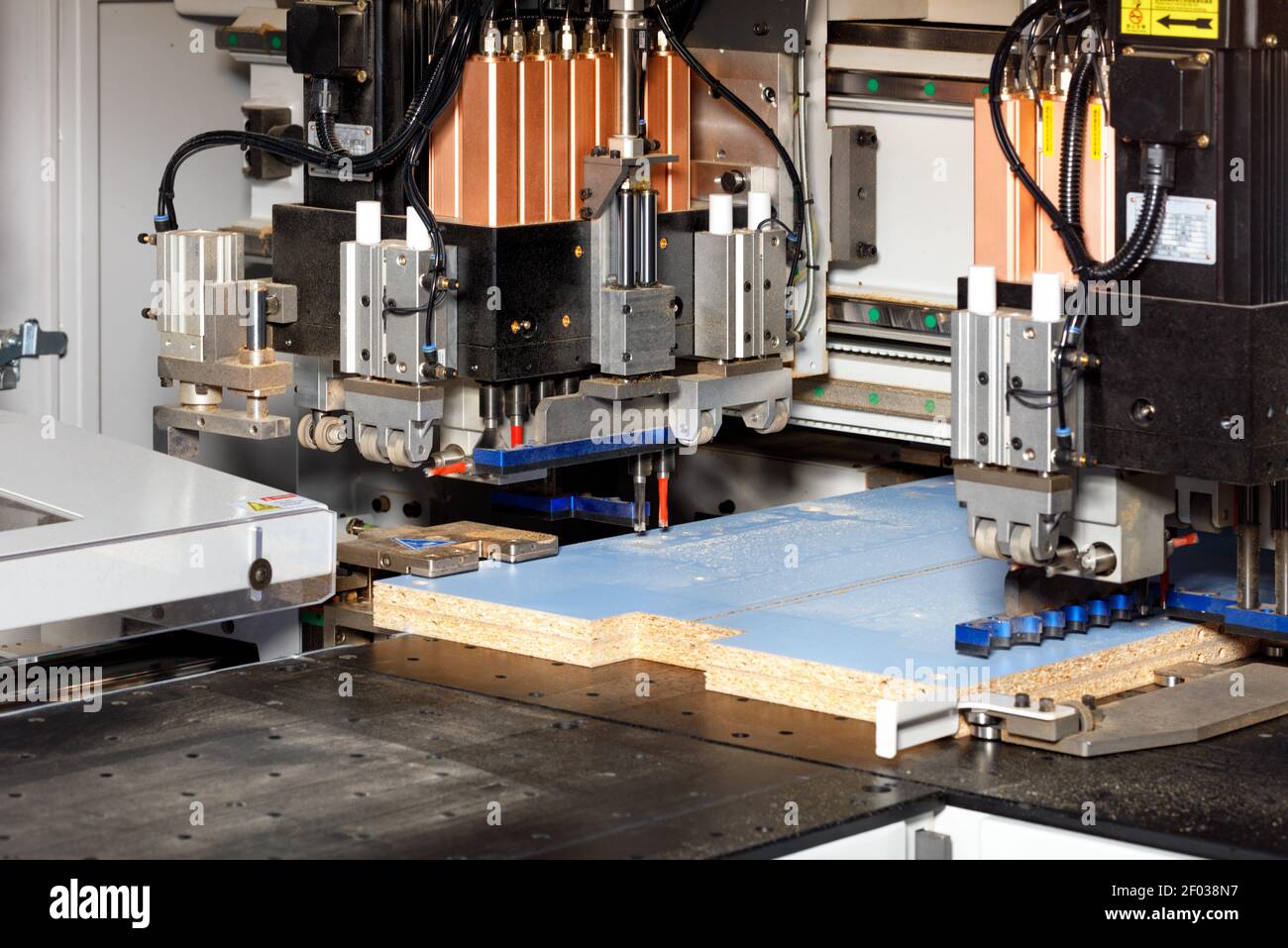 Pneumatic line of an automatic drilling and milling machine in the ...