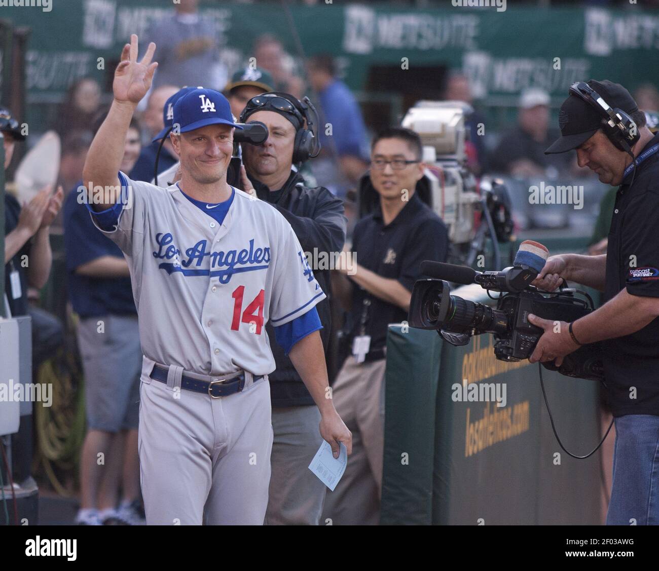 Los Angeles Dodgers second baseman and former Oakland Athletics All ...