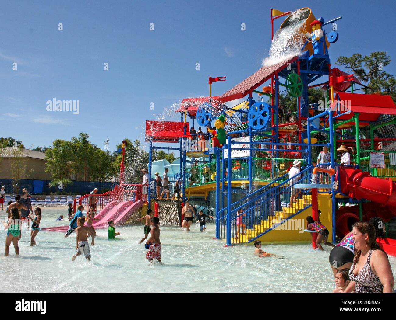 The 300-gallon bucket starts to tip over at the top of the Joker Soaker ...