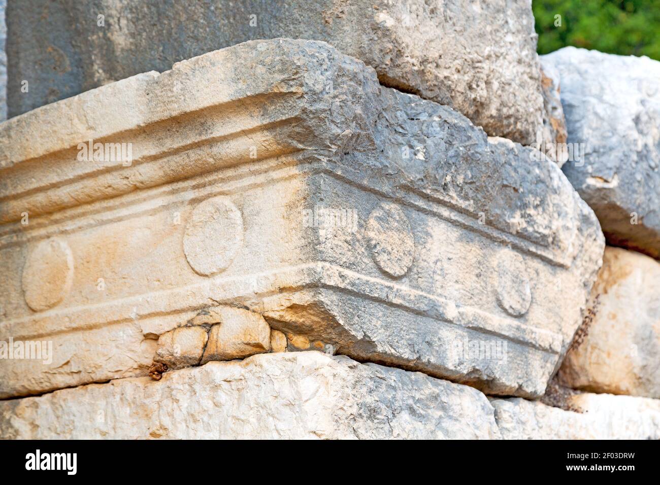 Bush gate in column and roman temple Stock Photo - Alamy