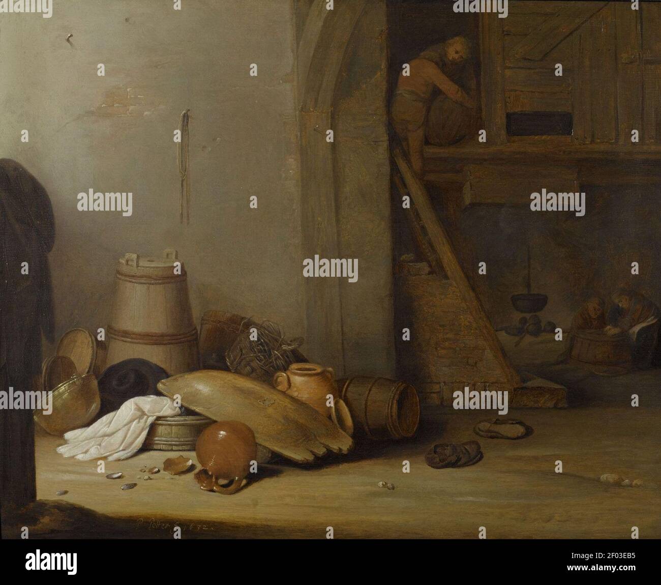 Pieter Symonsz Potter Die Scheune 1632 Stock Photo - Alamy