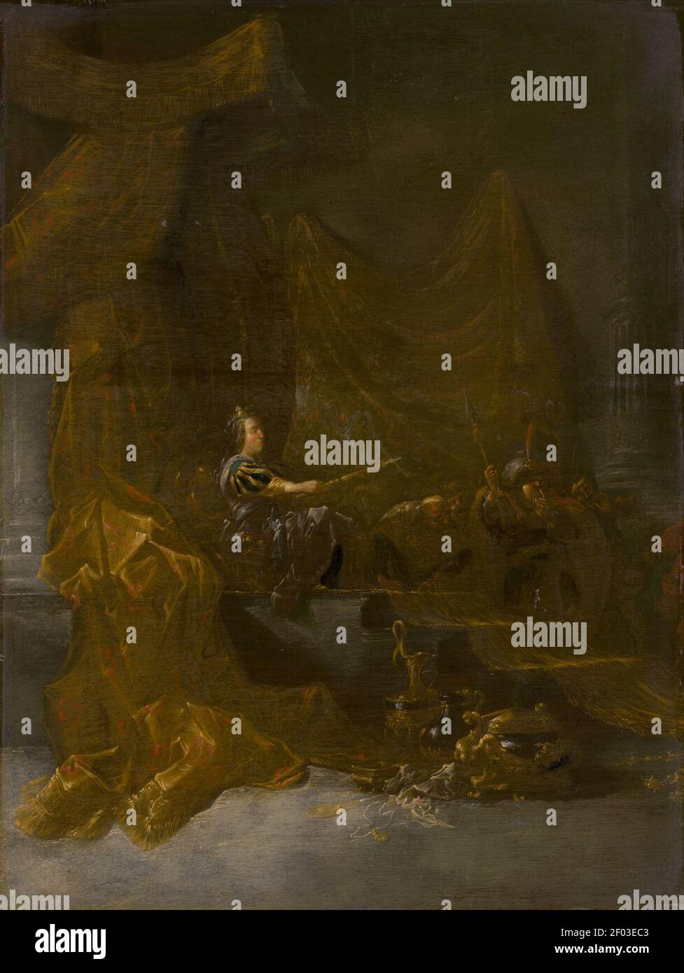 Pieter Symonsz. Potter - The Queen of Sheba before Solomon Stock Photo ...