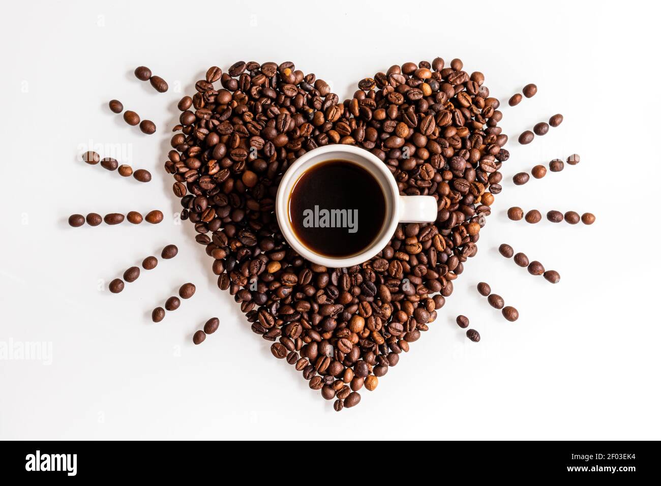 Show your love with a coffee. A cup inside a beating heart made of ...
