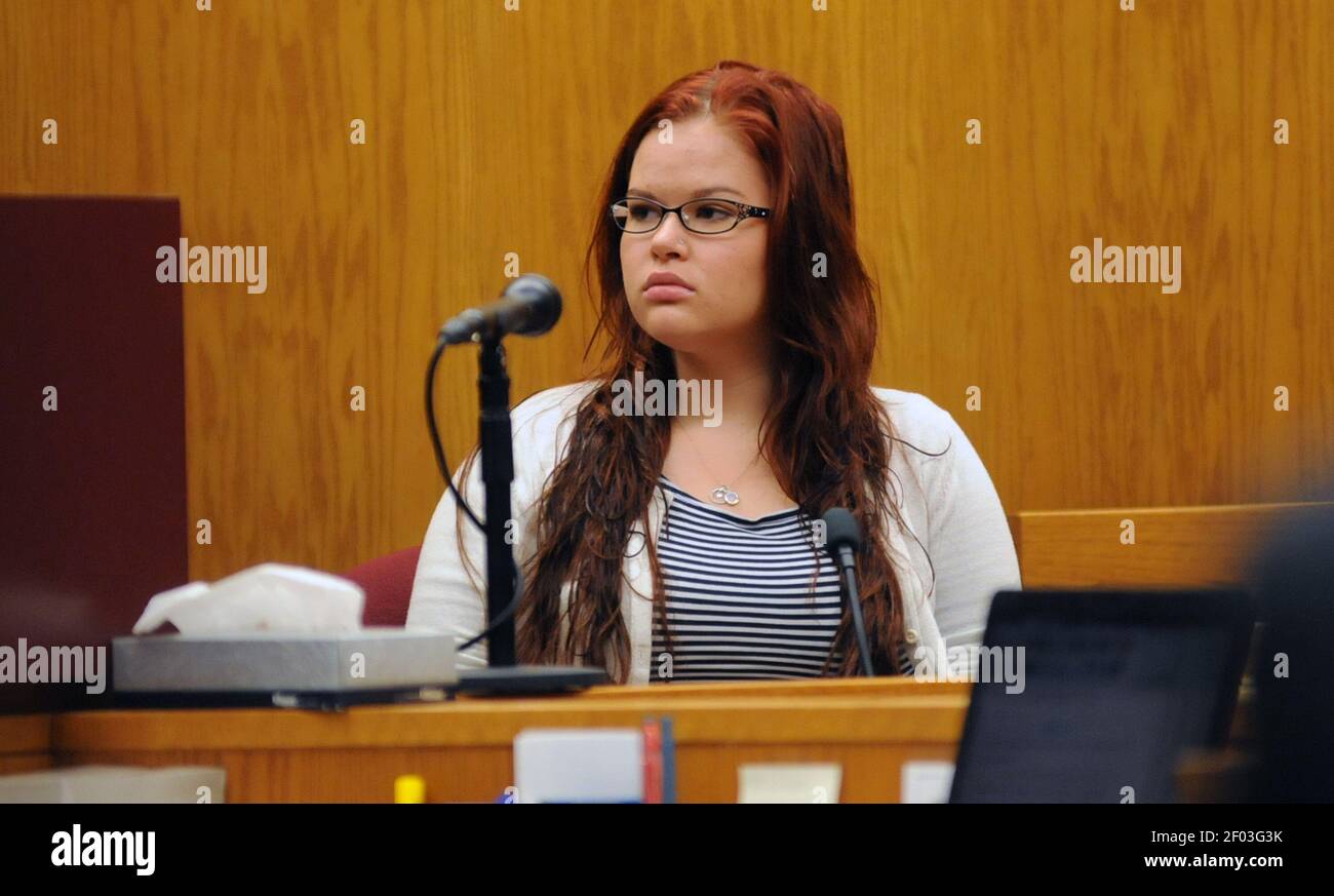 Babysitter Fallon Moore testifies to answering the door when Aaron ...