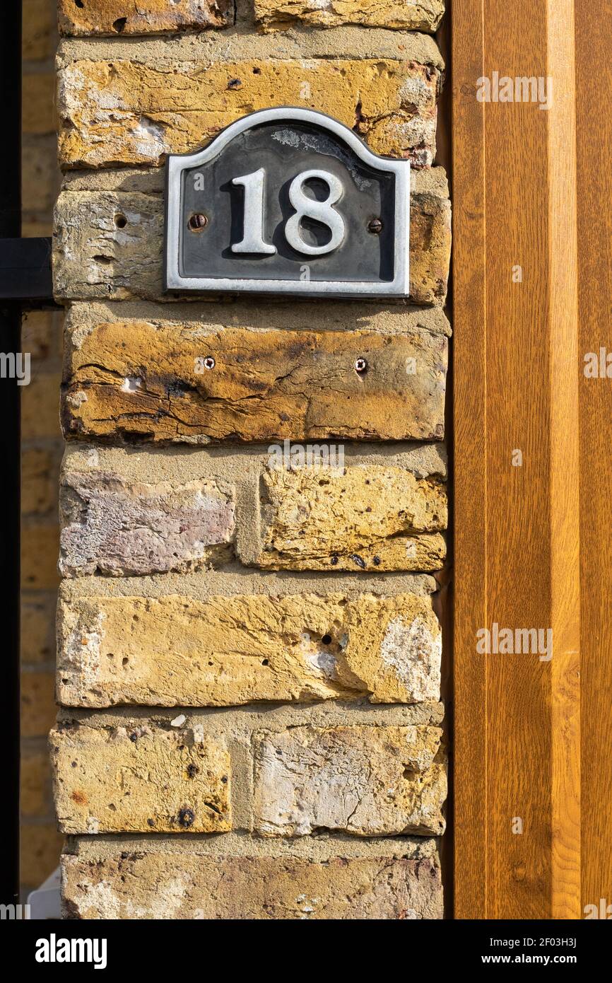 Door number 18 close up hi-res stock photography and images - Alamy