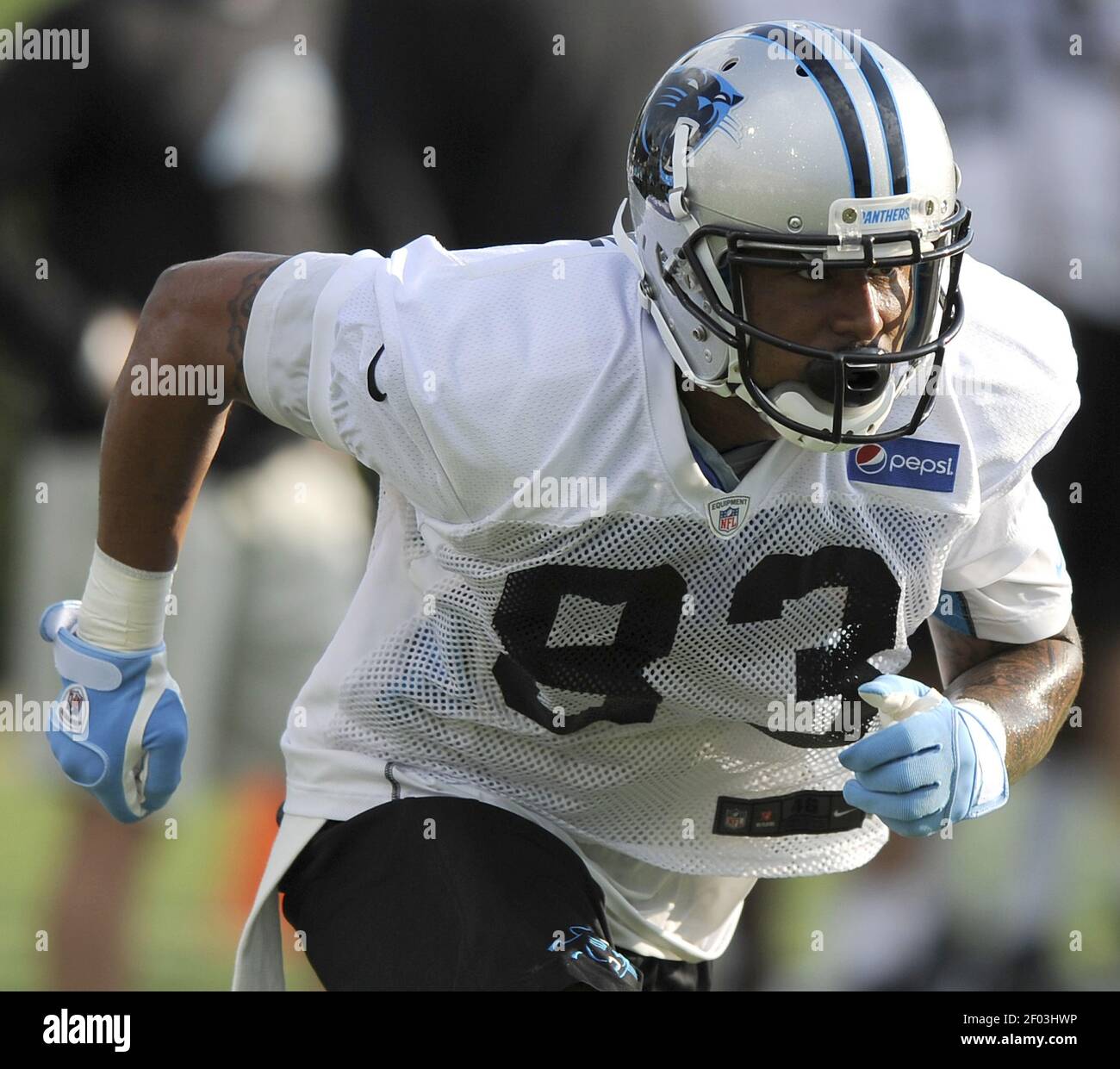 Carolina Panthers wide receiver Louis Murphy races upfield during ...