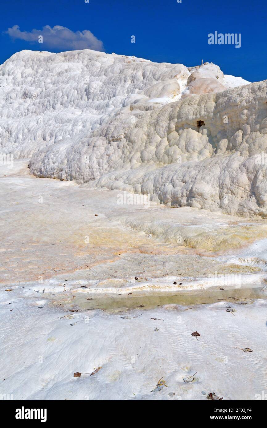 Calcium bath and abstract in pamukkale Stock Photo - Alamy