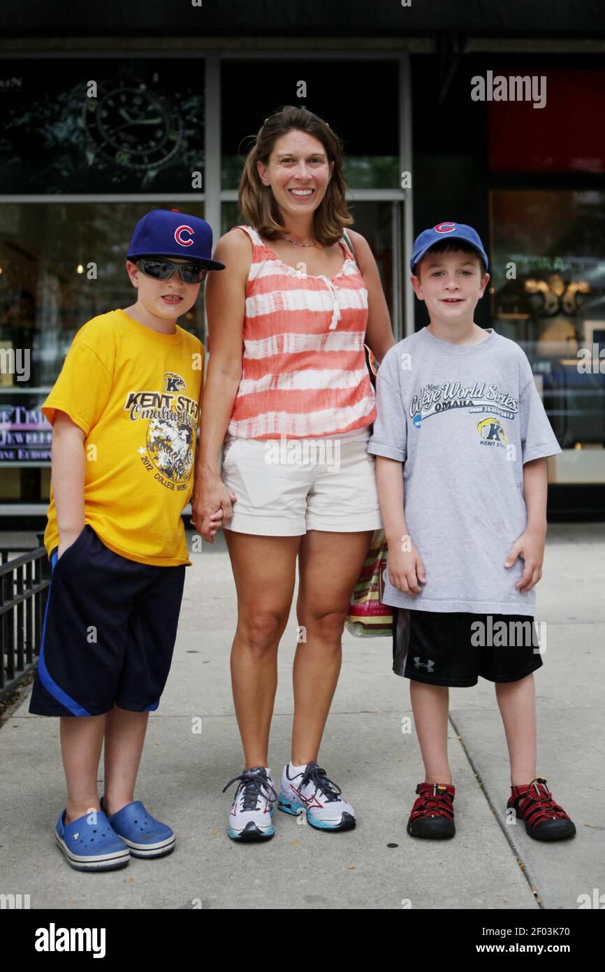 Carter Oviatt, 7, from left, with mom Marianne Oviatt, and 8-year-old ...