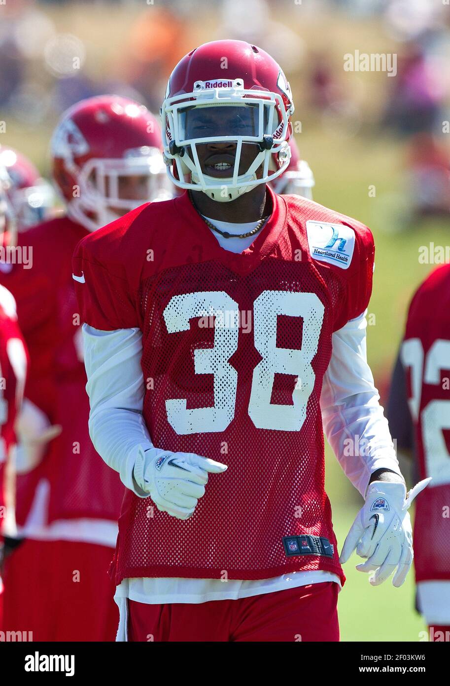 Neiko Thorpe (38) of the Kansas City Chiefs is shown during training ...