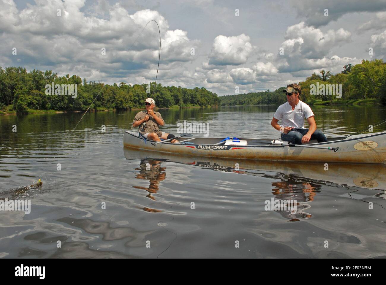 Bob Nasby, left, and his grandson, Bobby McGraw, take in the sights of ...