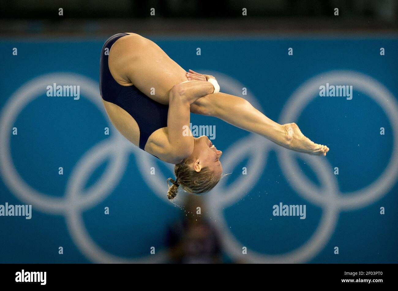 USA's Brittany Viola diving in the women's 10m platform preliminary ...