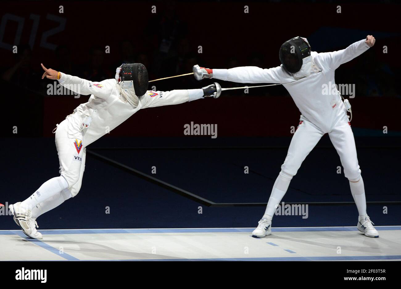 Venezuela's Ruben Limardo Gascon, left, and Norway's Bartosz Piasecki ...