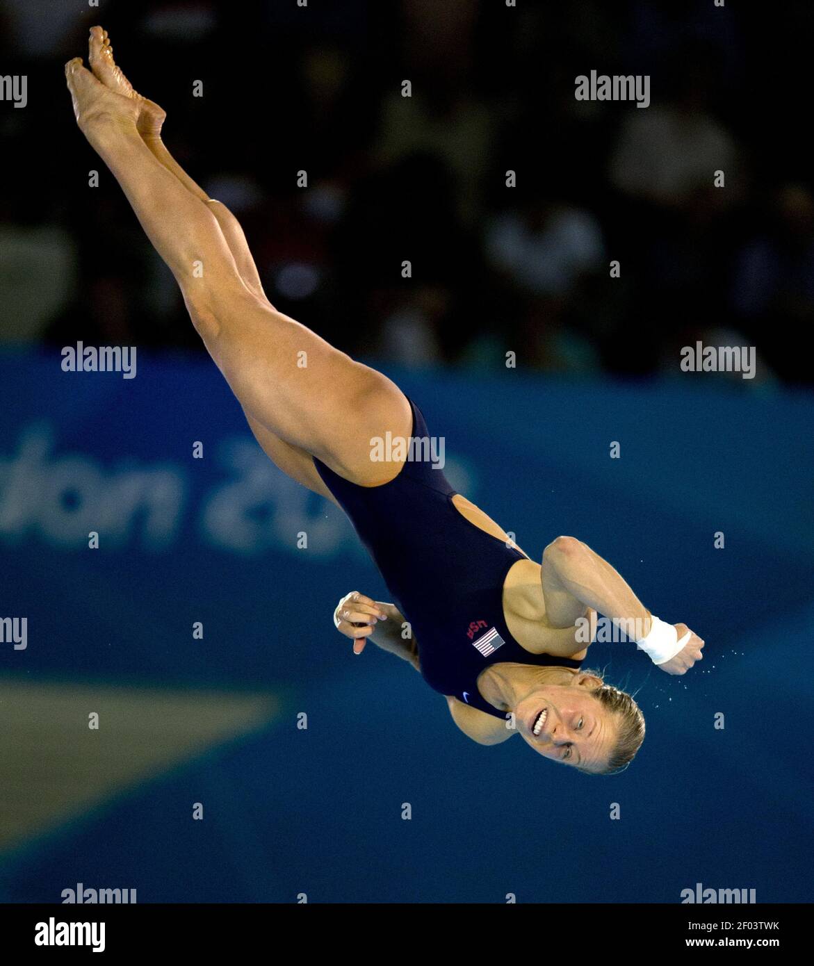 USA's Brittany Viola diving in the women's 10m platform preliminary ...