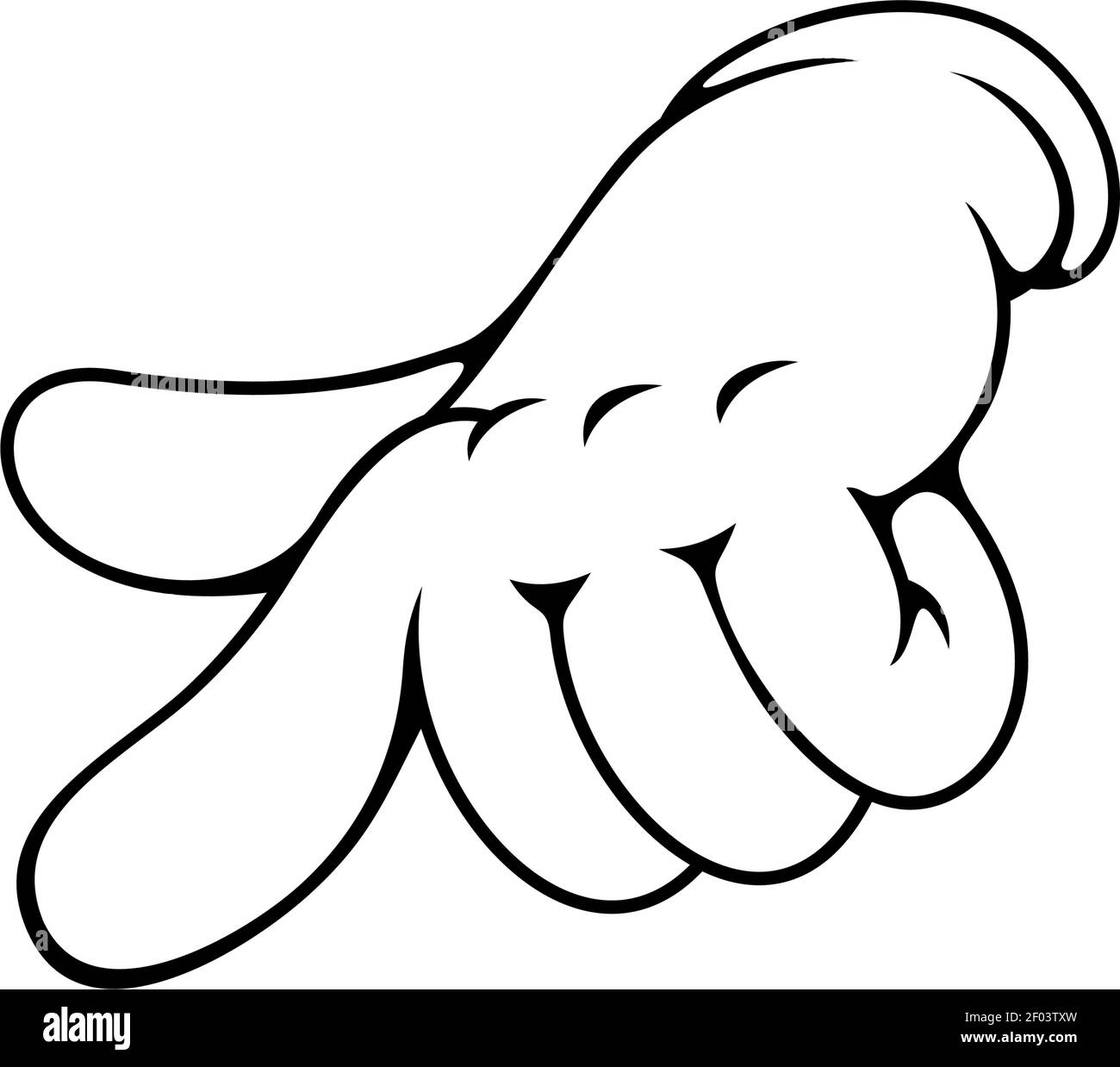 Finger pointing on you isolated hand gesture, control sign. Vector ...