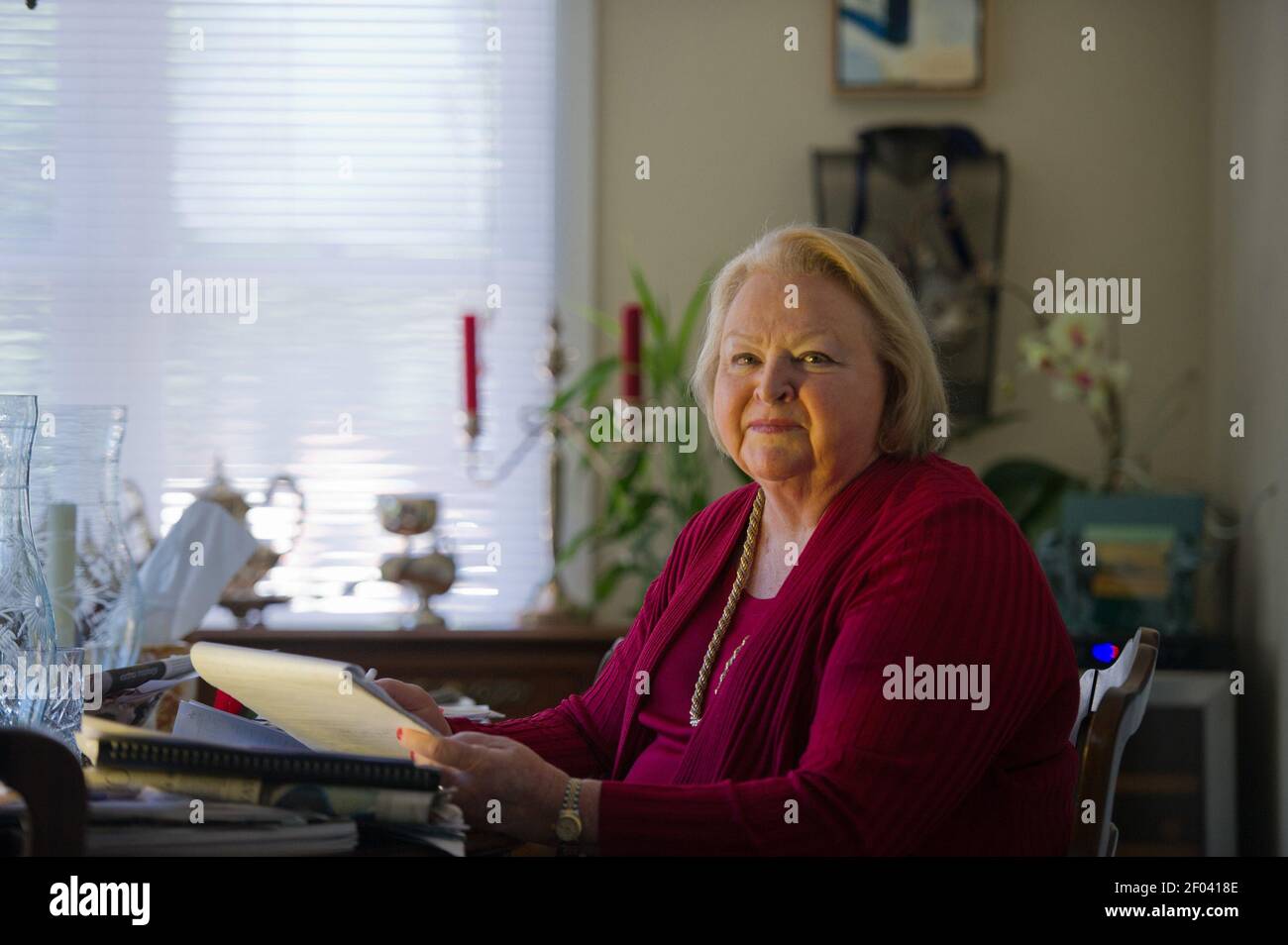 Former Sacramento County (California) Supervisor Sandy Smoley works in ...