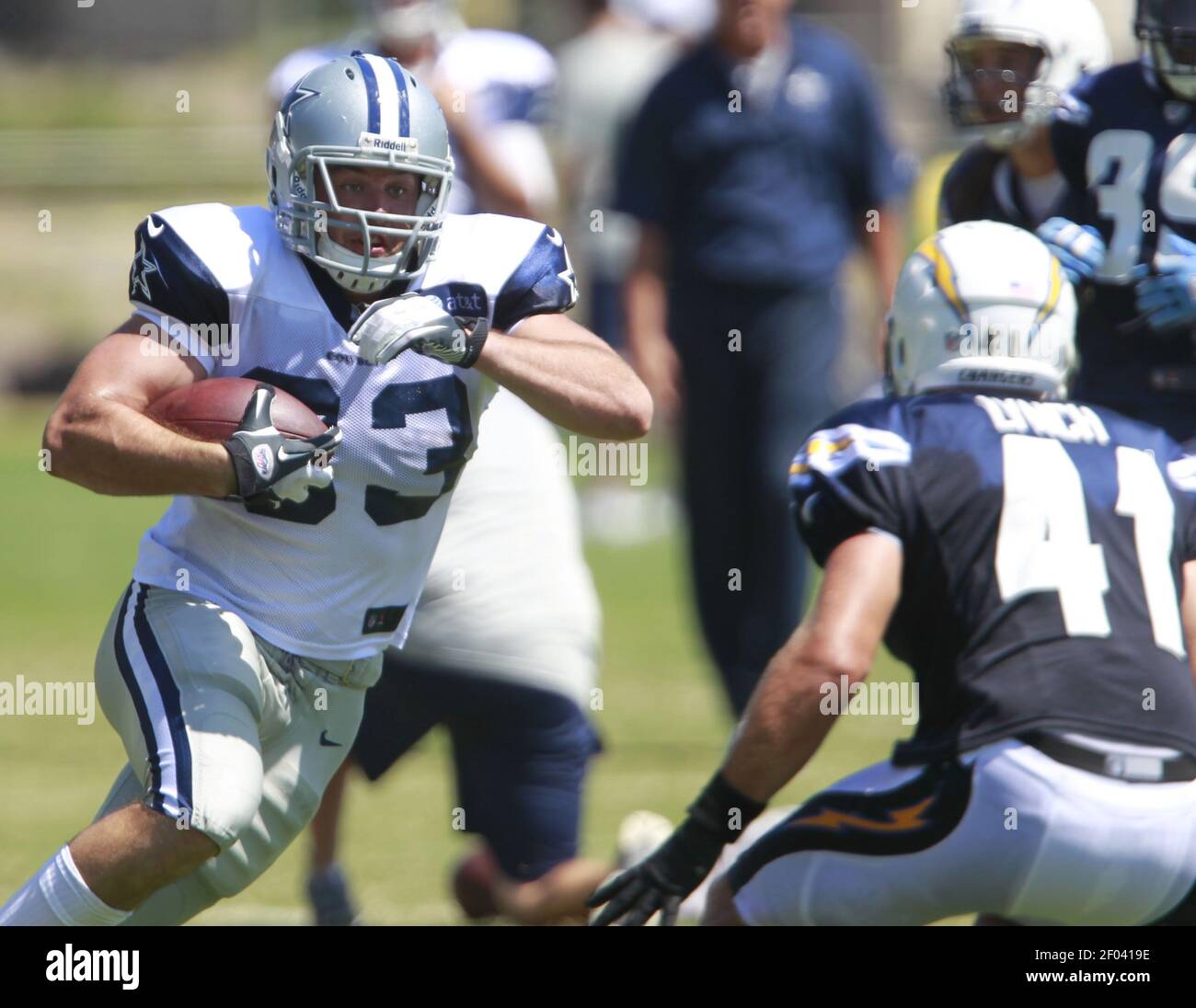Dallas tight end Harry Flaherty (83) in action with San Diego Chargers ...