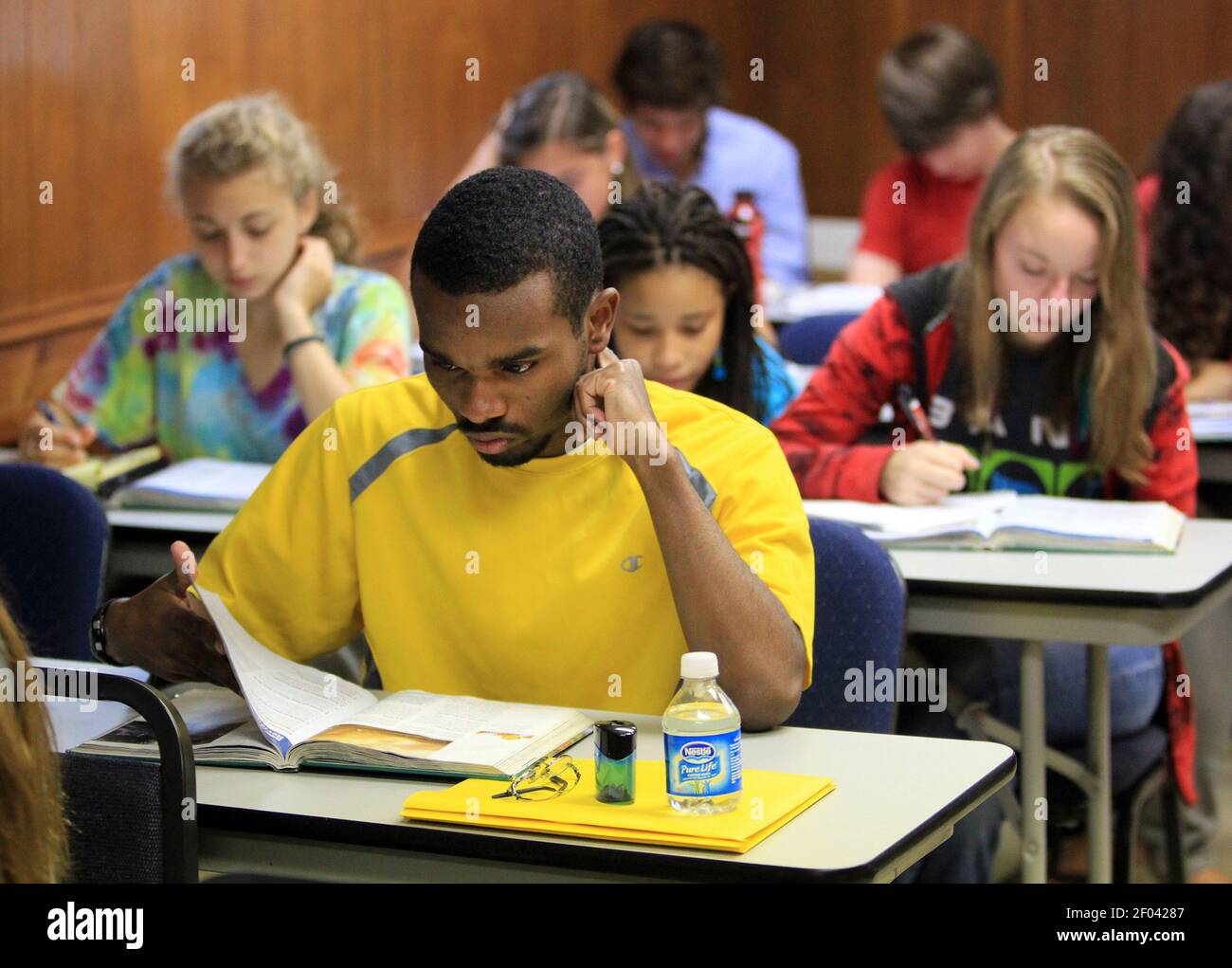 Brandon Smith, 17, of Dunwoody, Georgia, is shown in a week long driver ...