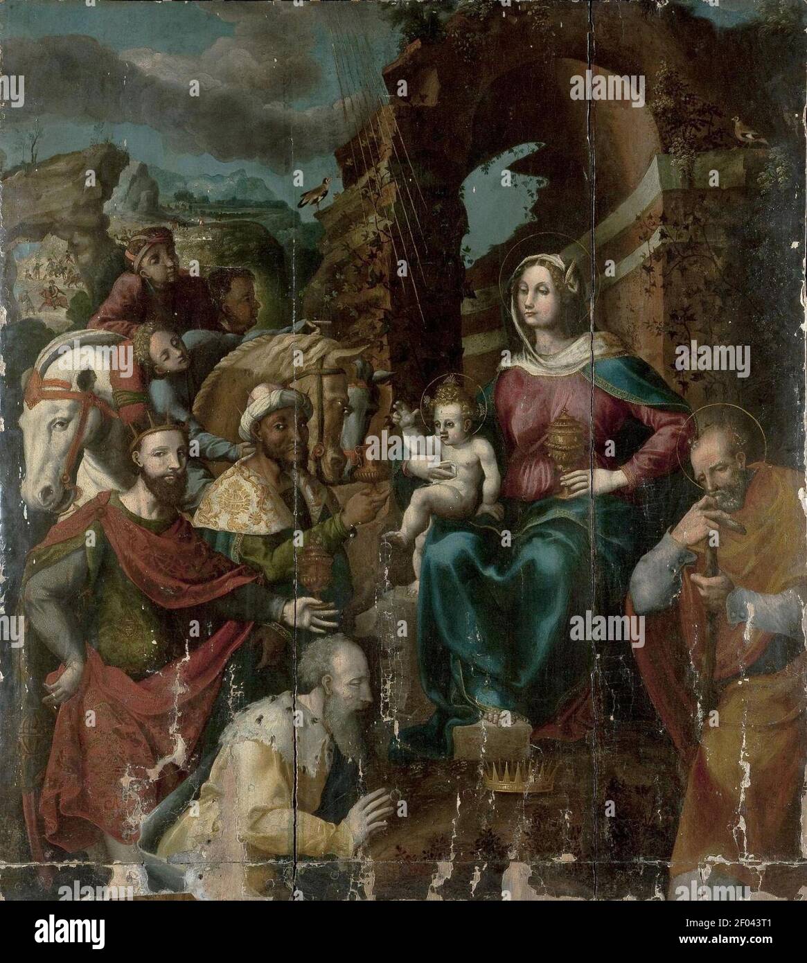 Pietro Negroni - Adoration of the Magi Stock Photo - Alamy