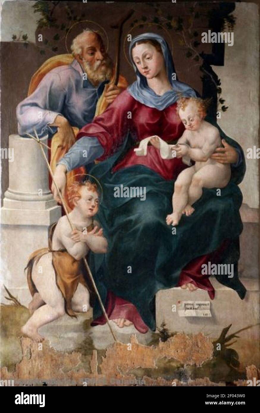 Pietro Negroni - Holy Family with Saint John Stock Photo - Alamy