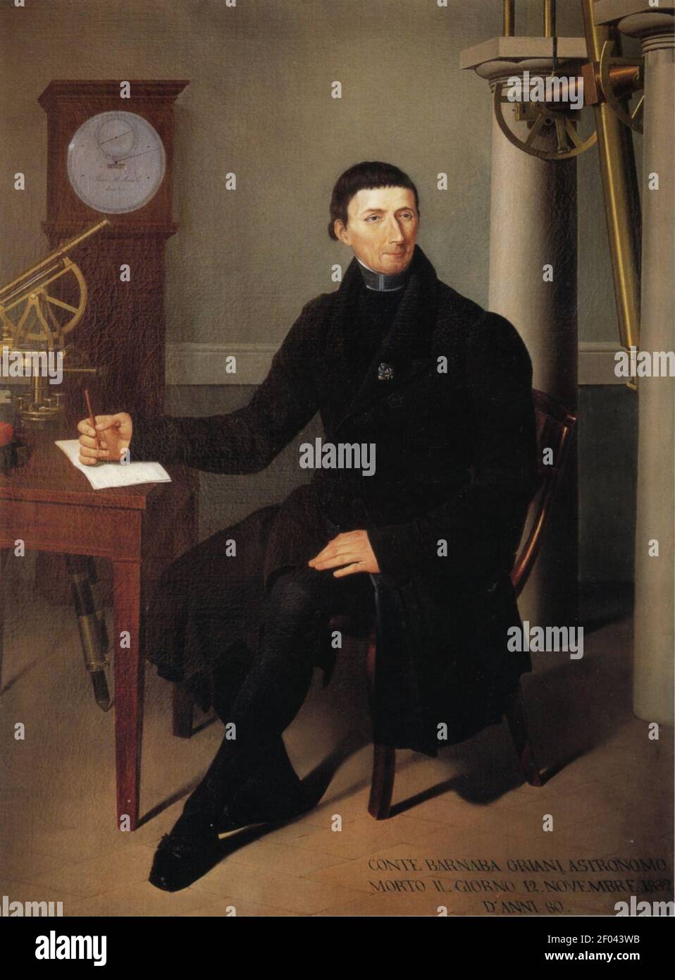Pietro Narducci, Ritratto di Barnaba Oriani, 1830 Stock Photo - Alamy