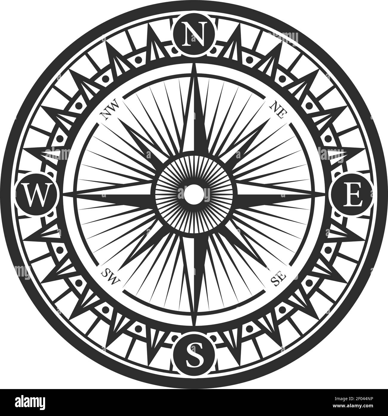 Map Compass Rose North