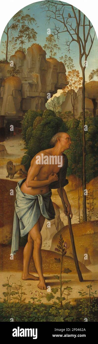 Pietro Perugino - The Crucifixion with the Virgin, Saint John, Saint Jerome, and Saint Mary ...