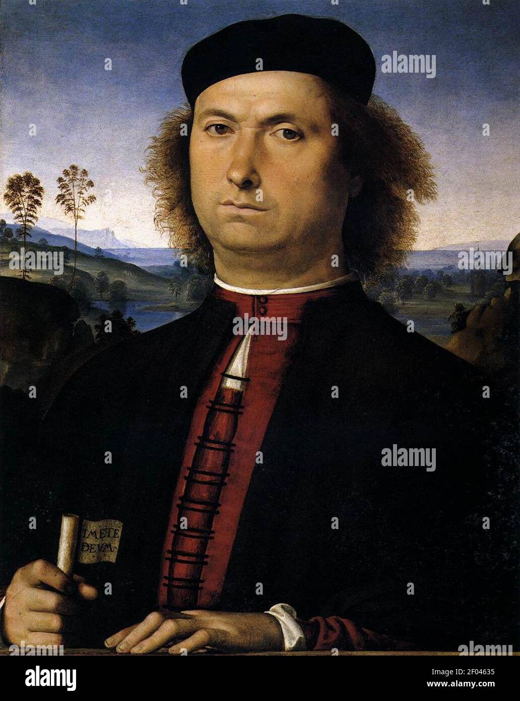 Pietro Perugino - Portrait of Francesco delle Opere Stock Photo - Alamy