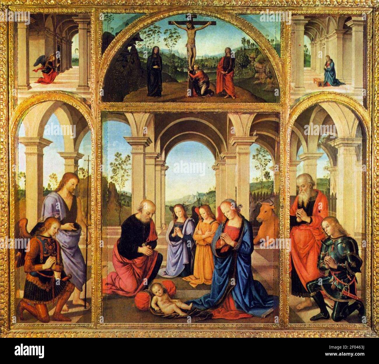 Pietro Perugino - Polyptych Albani Torlonia Stock Photo - Alamy