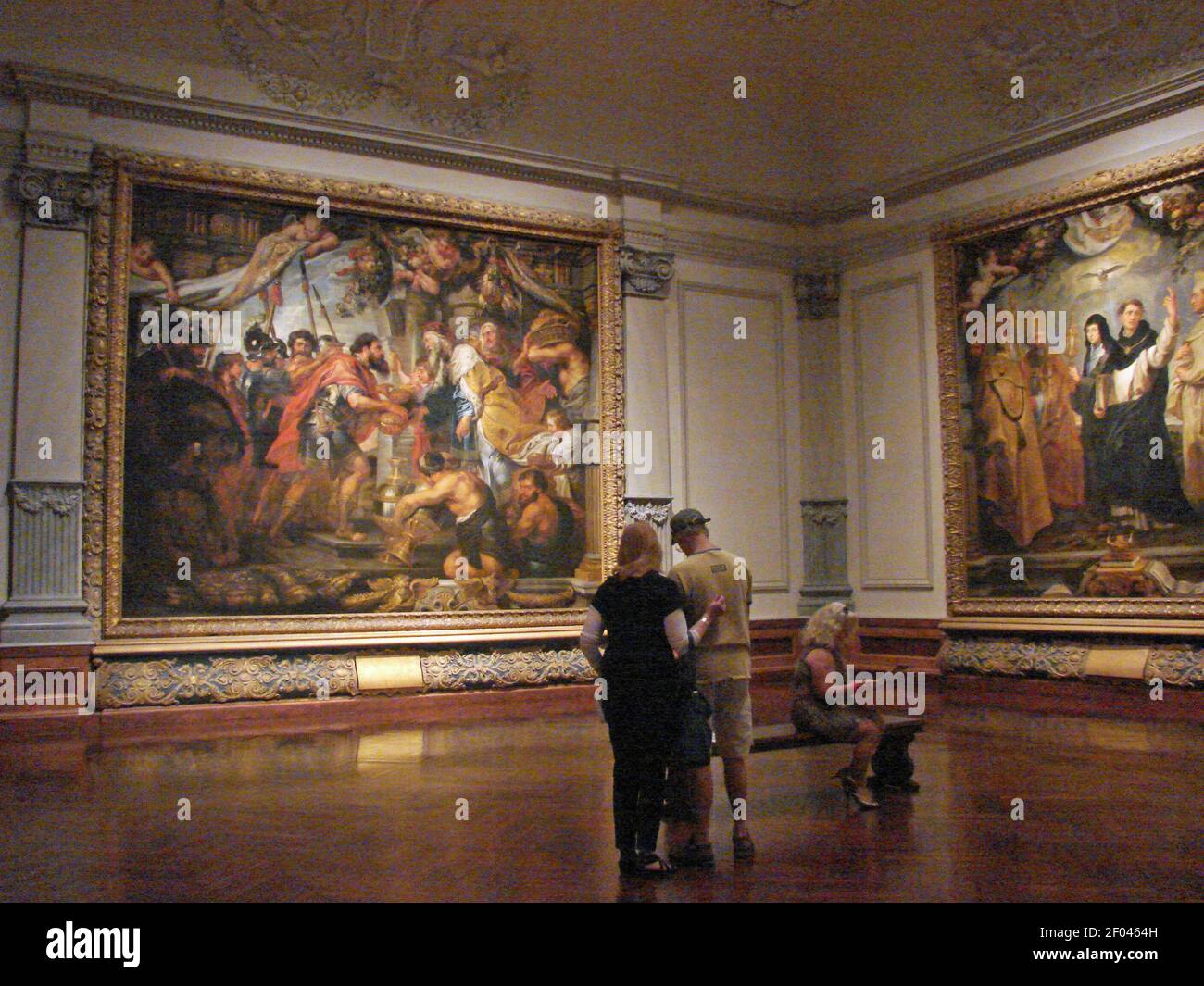 Tapestries by Peter Paul Rubens hang at the Ringling Museum of Art in ...