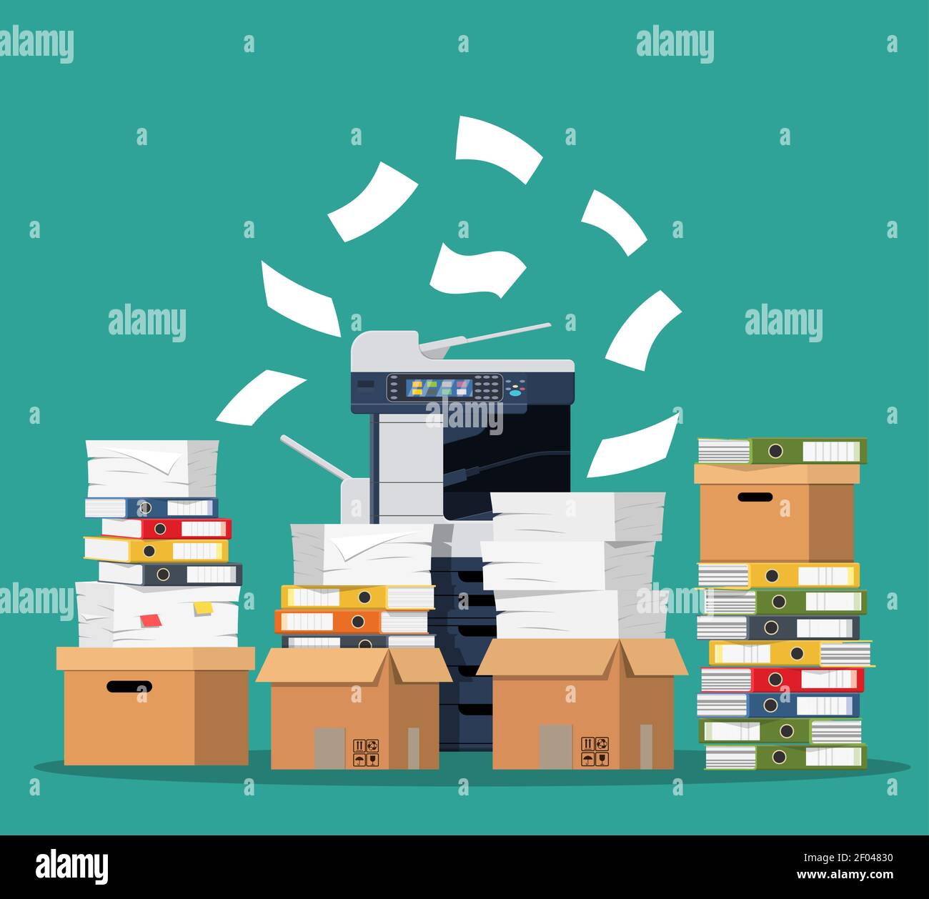 Office multifunction machine Stock Vector Image & Art - Alamy