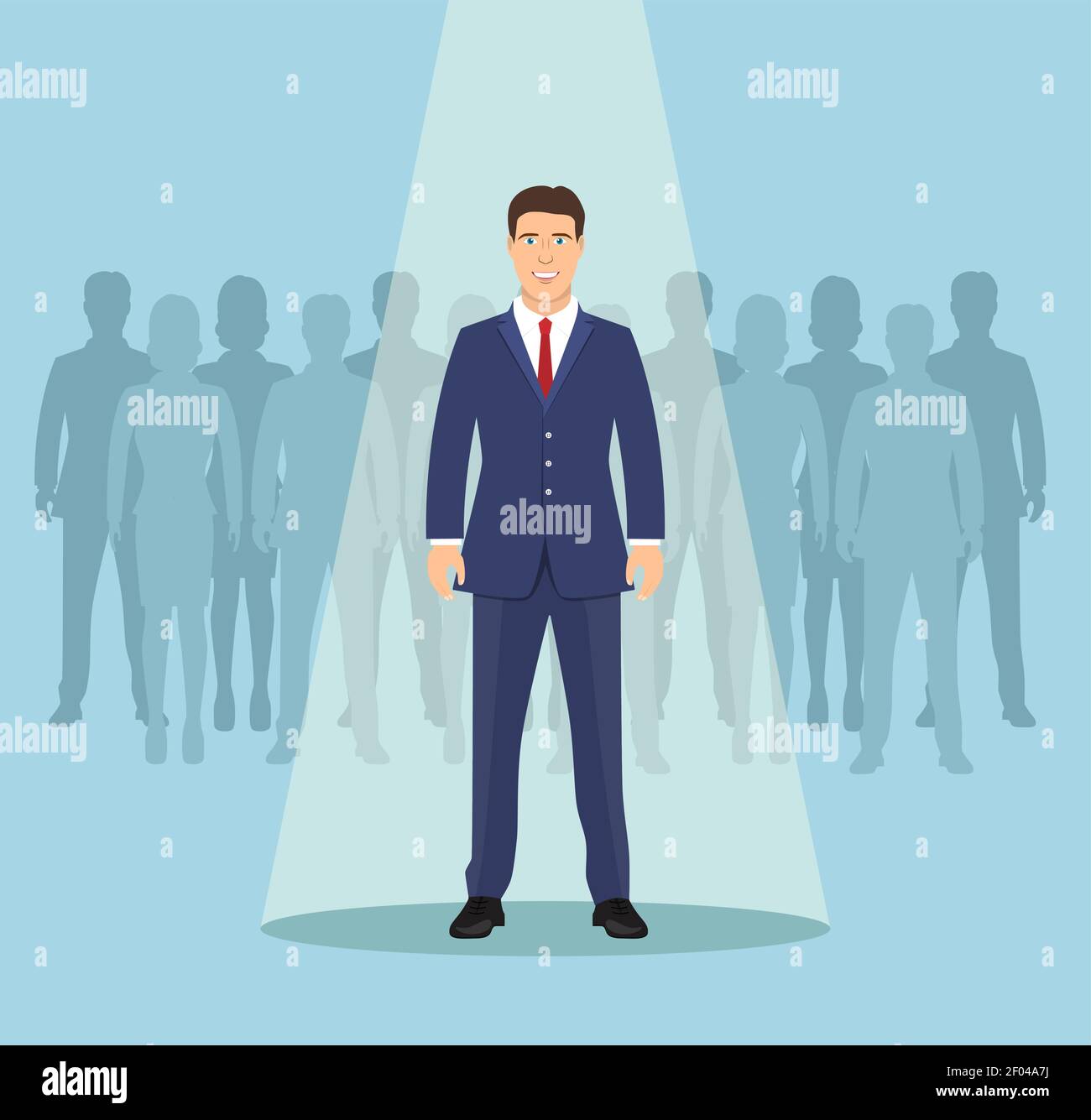 Spotlight person Stock Vector Images - Alamy