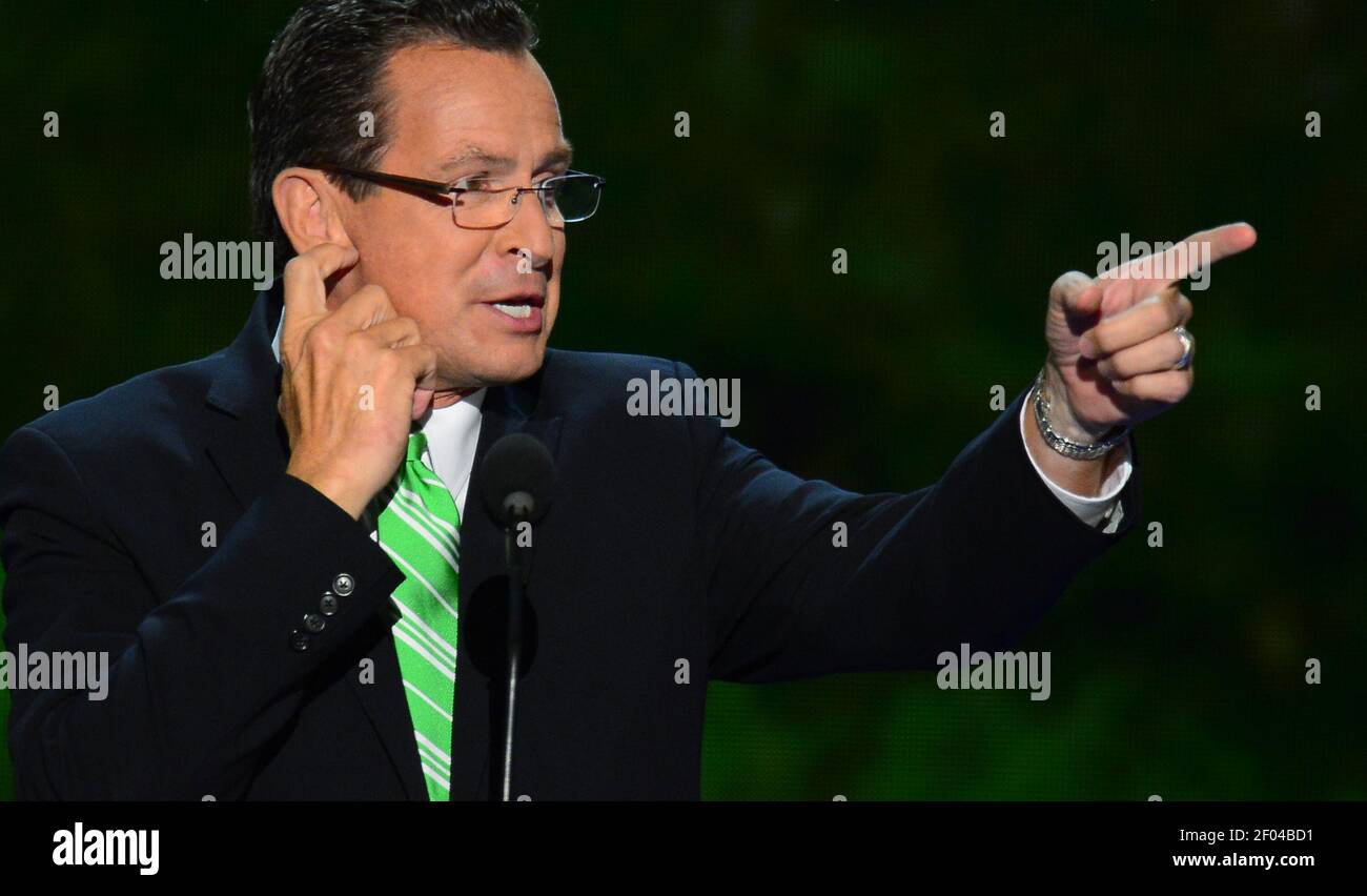 Governor Dannel Malloy of Connecticut speaks on the second night of the ...