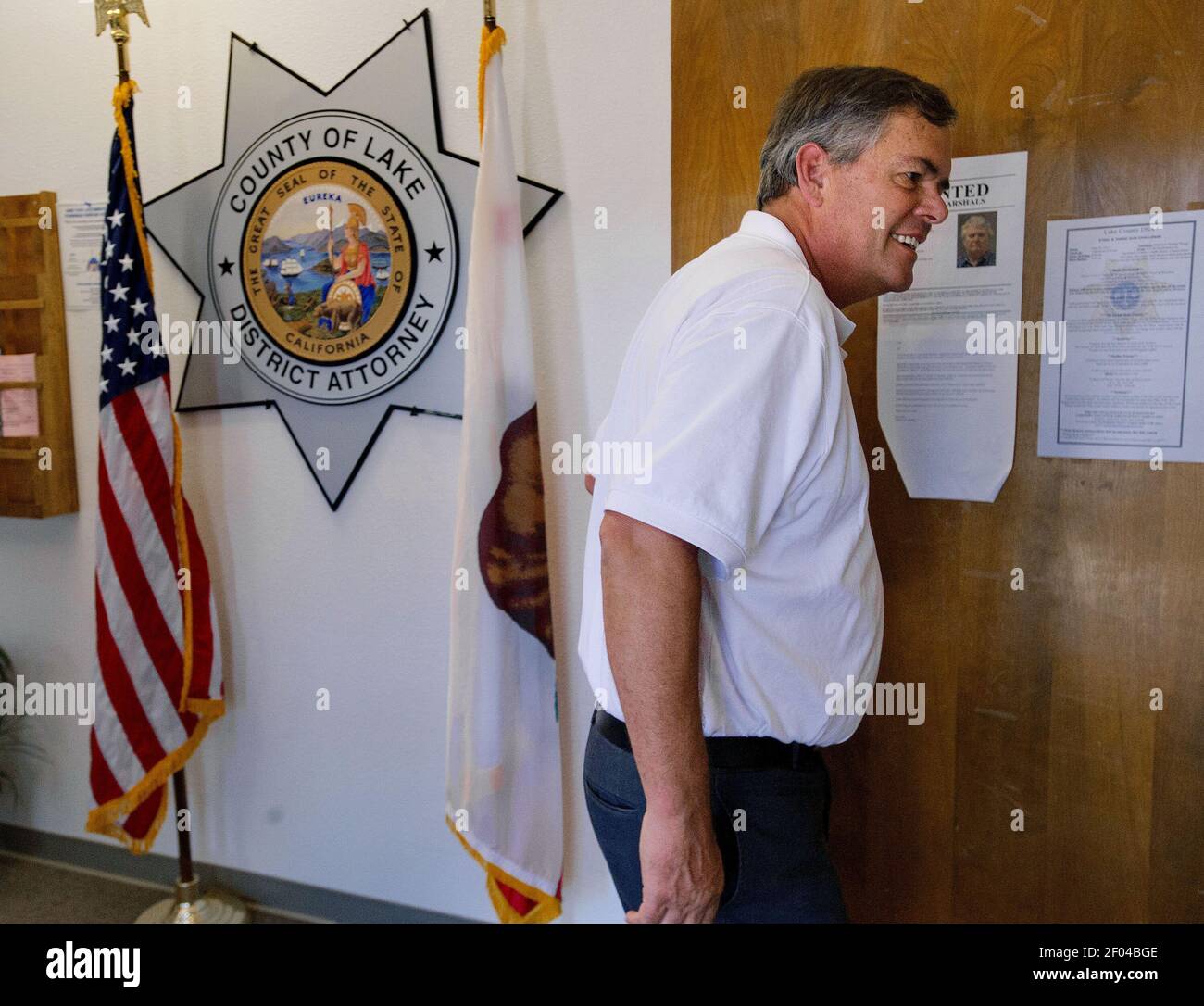 Lake County District Attorney Don Anderson pictured at his office in ...