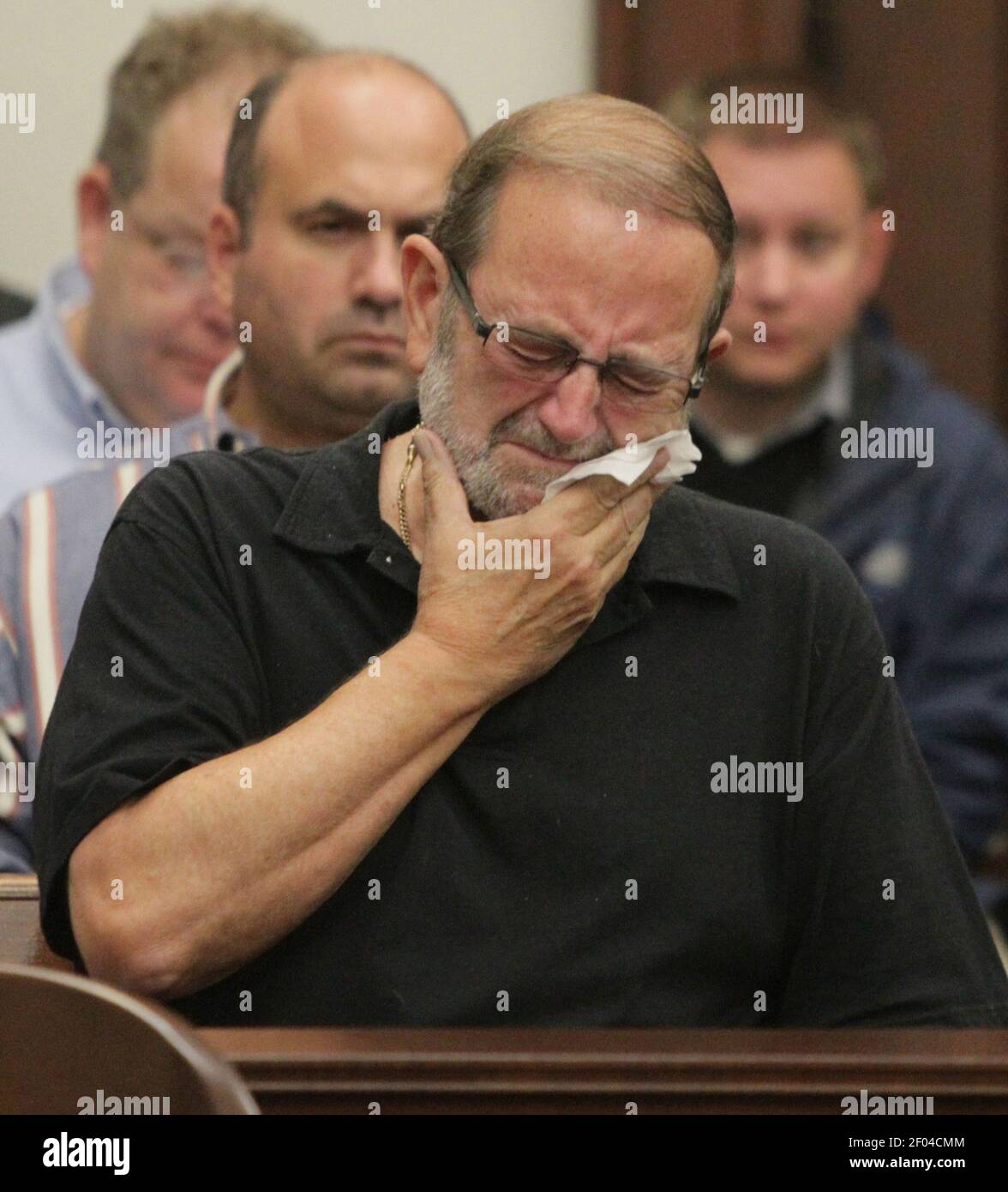 Jack Kern reacts after a jury reached a guilty verdict on all accounts ...