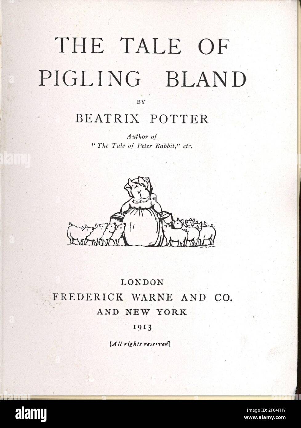 Pigling Bland pg 5 Stock Photo - Alamy