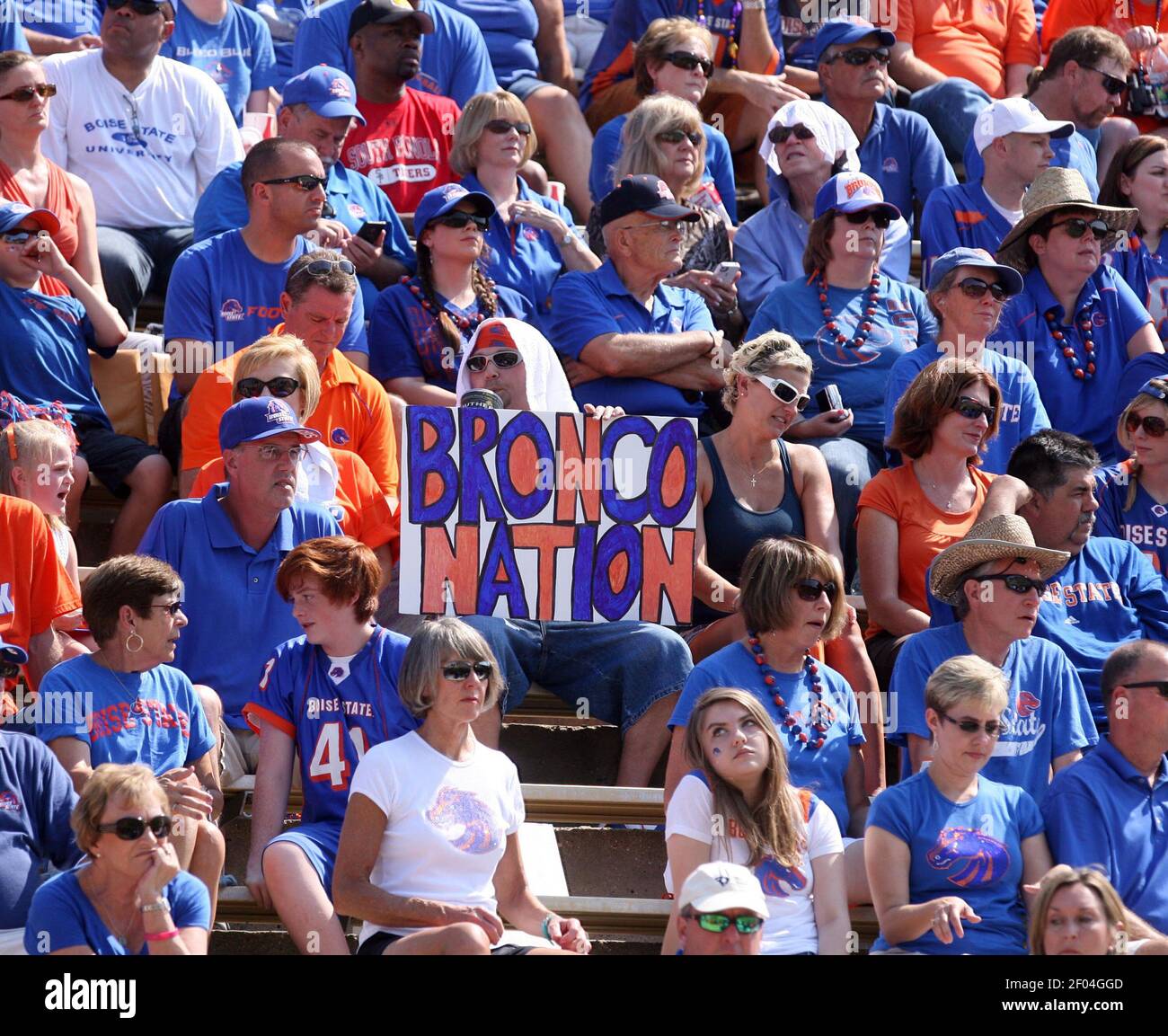 Boise State fans root for their team during the game against the ...