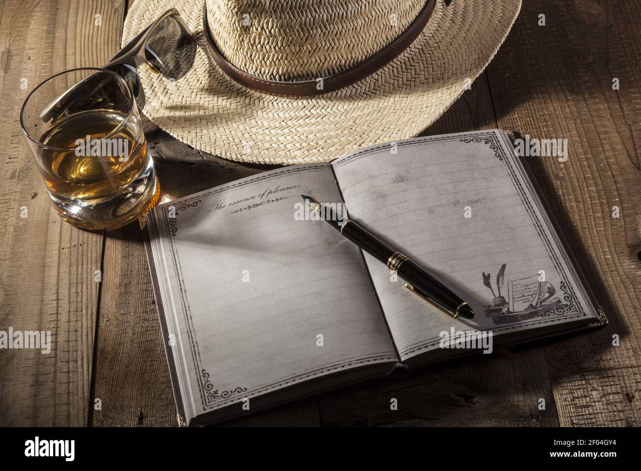 Beautiful old notebook close hi-res stock photography and images - Alamy