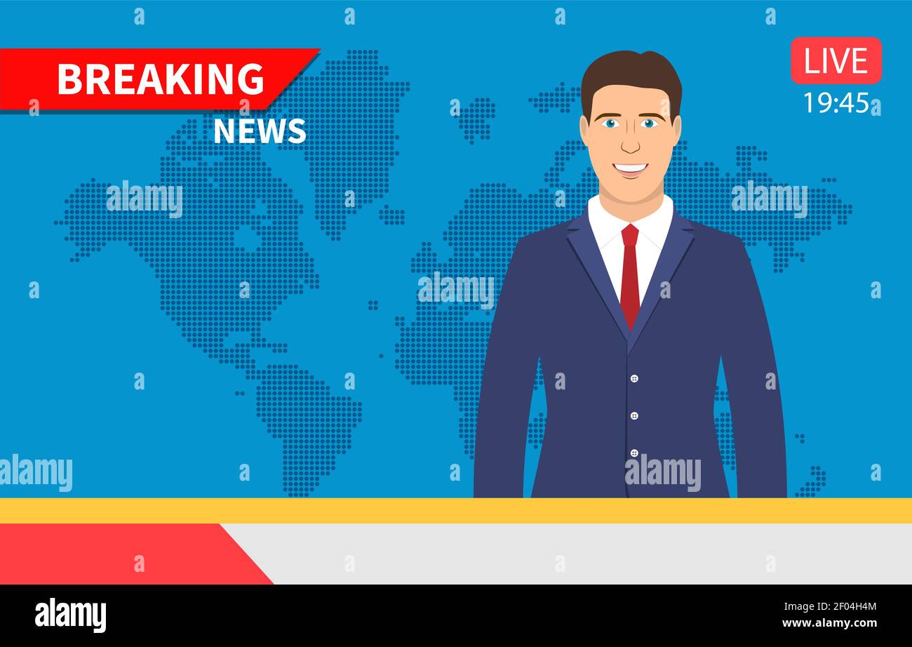 News anchor desk hi-res stock photography and images - Alamy